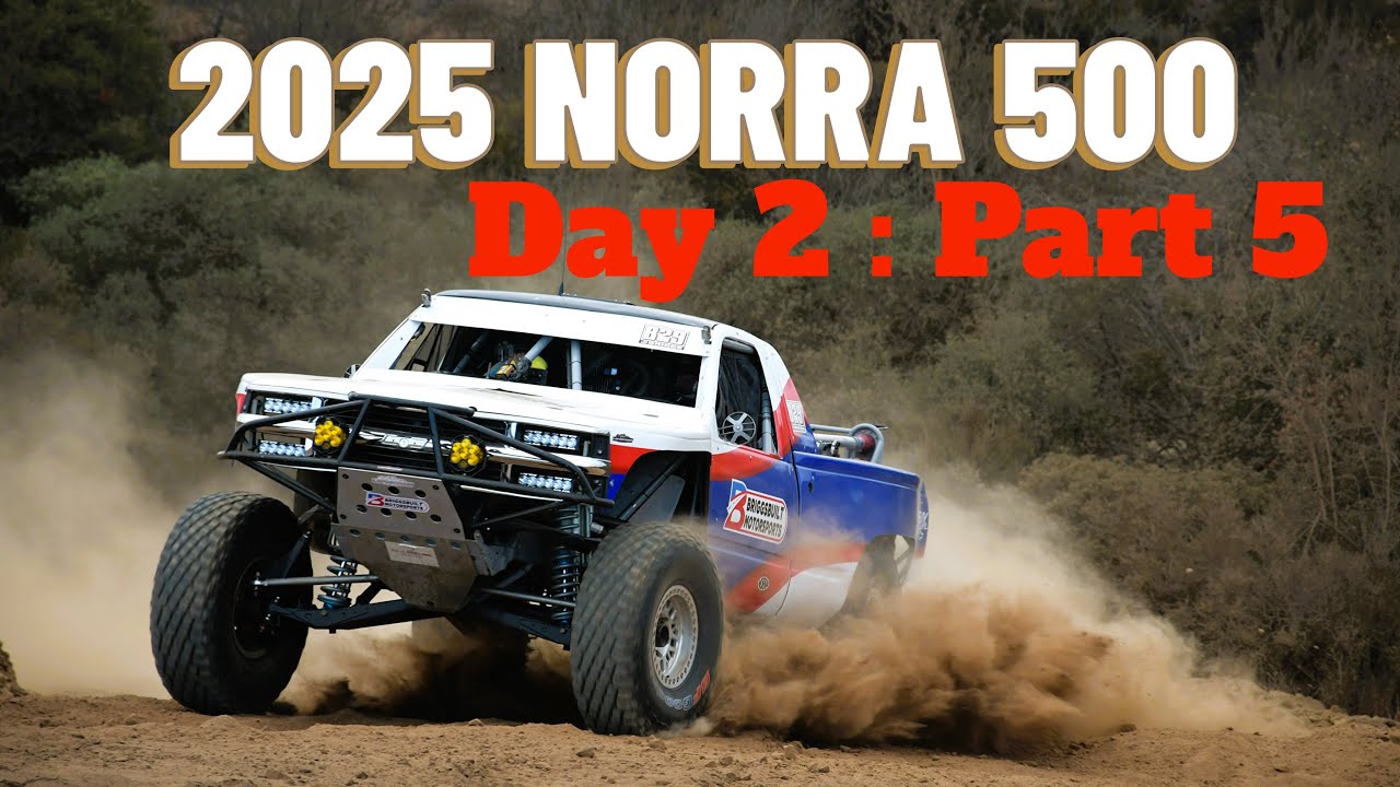 Day 2 Part 5 | 2025 NORRA 500 | retrotrophytruck - YouTube