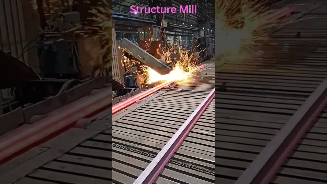 Hot Mill/Rolling Mill/Structure Mill me angle chanel kaise cutting hota ...