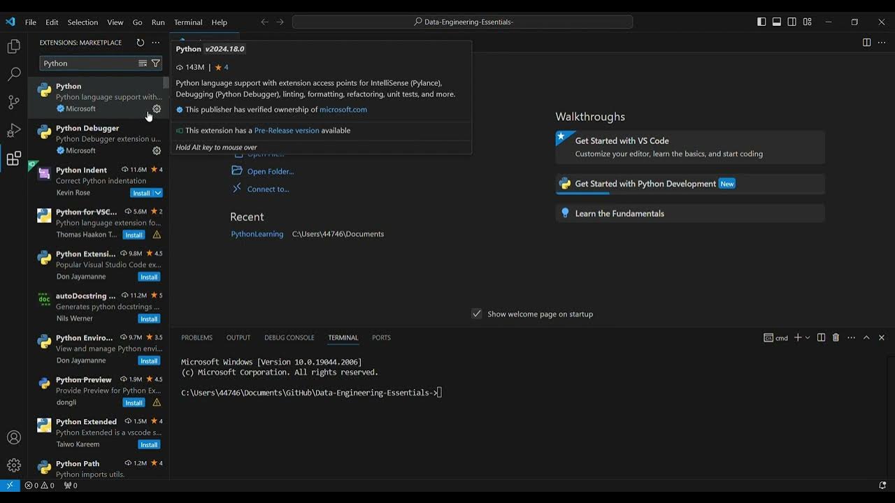 06 VS Code Env start - YouTube