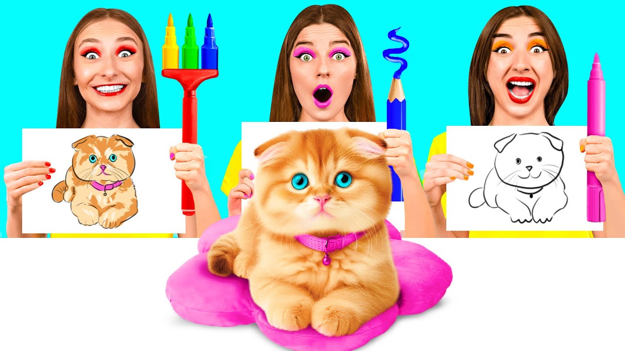 Who Draws it Better Take The Prize | Drawing Hacks - YouTube