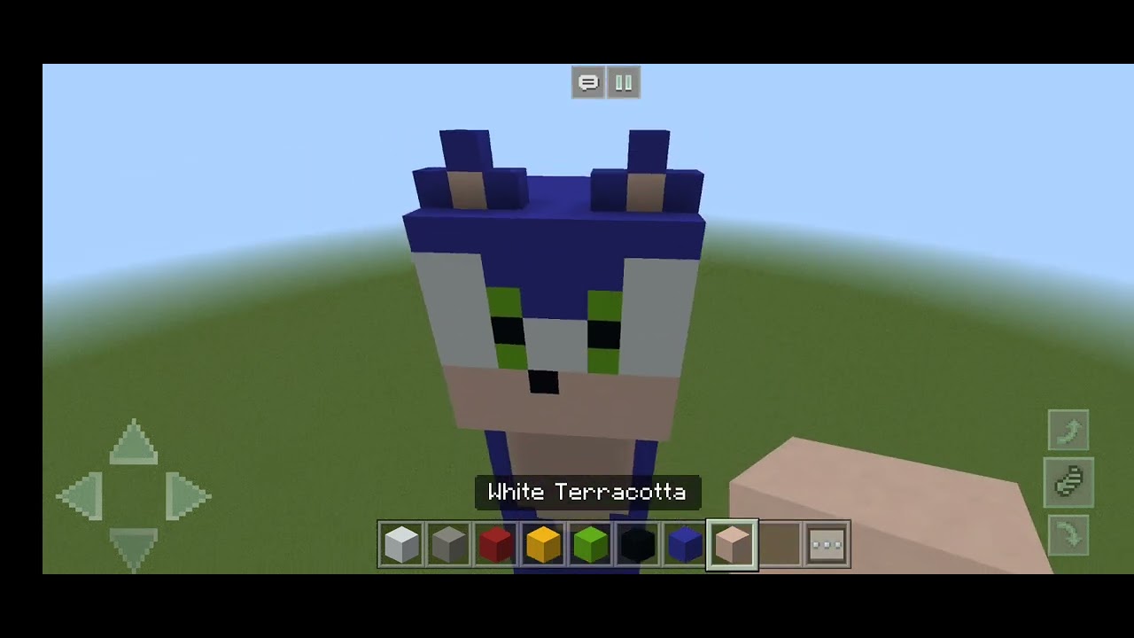 minecraft:how to make a sonic statue "sonic the hedgehog " tutorial ...