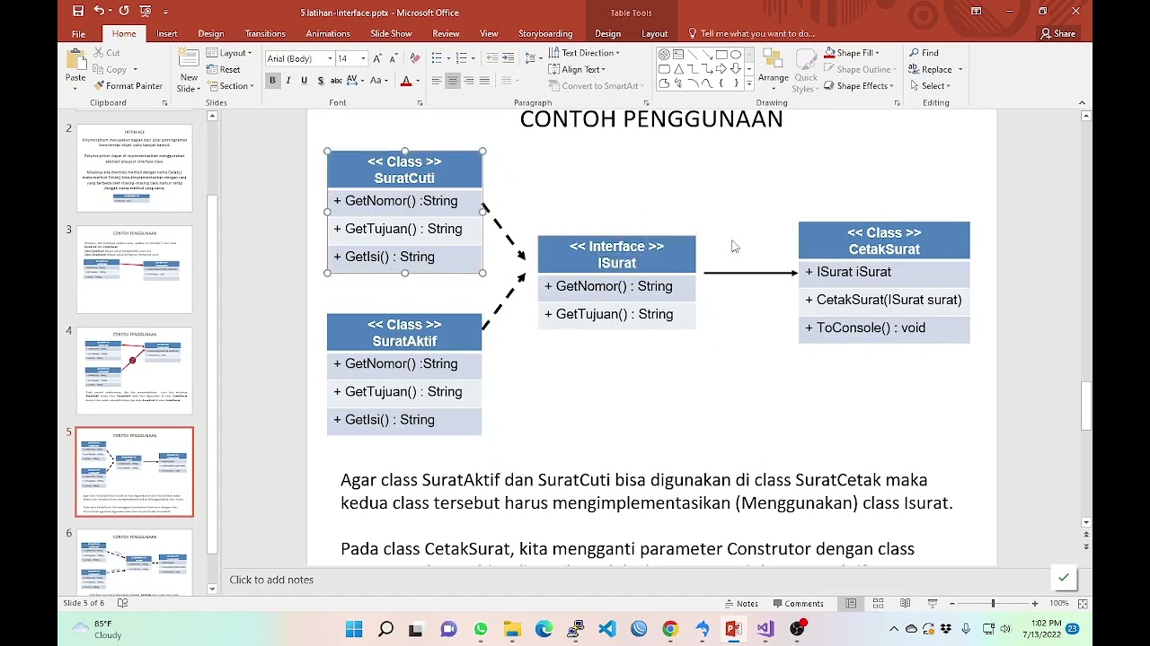 Materi PBO #8 Belajar Class Interface Beserta Contoh di C# - YouTube