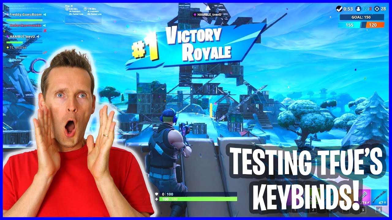 TESTING TFUE's KEYBINDS in TEAM GAME! - YouTube