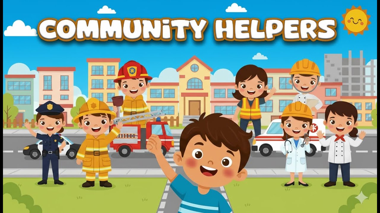 Community Helpers | People Who Help Us | Kids Learning Video | XoraTale ...