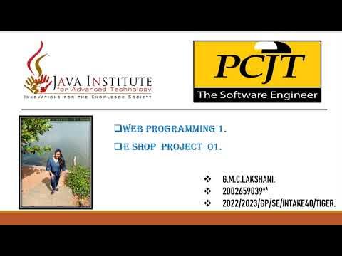 eshop project 1. - YouTube