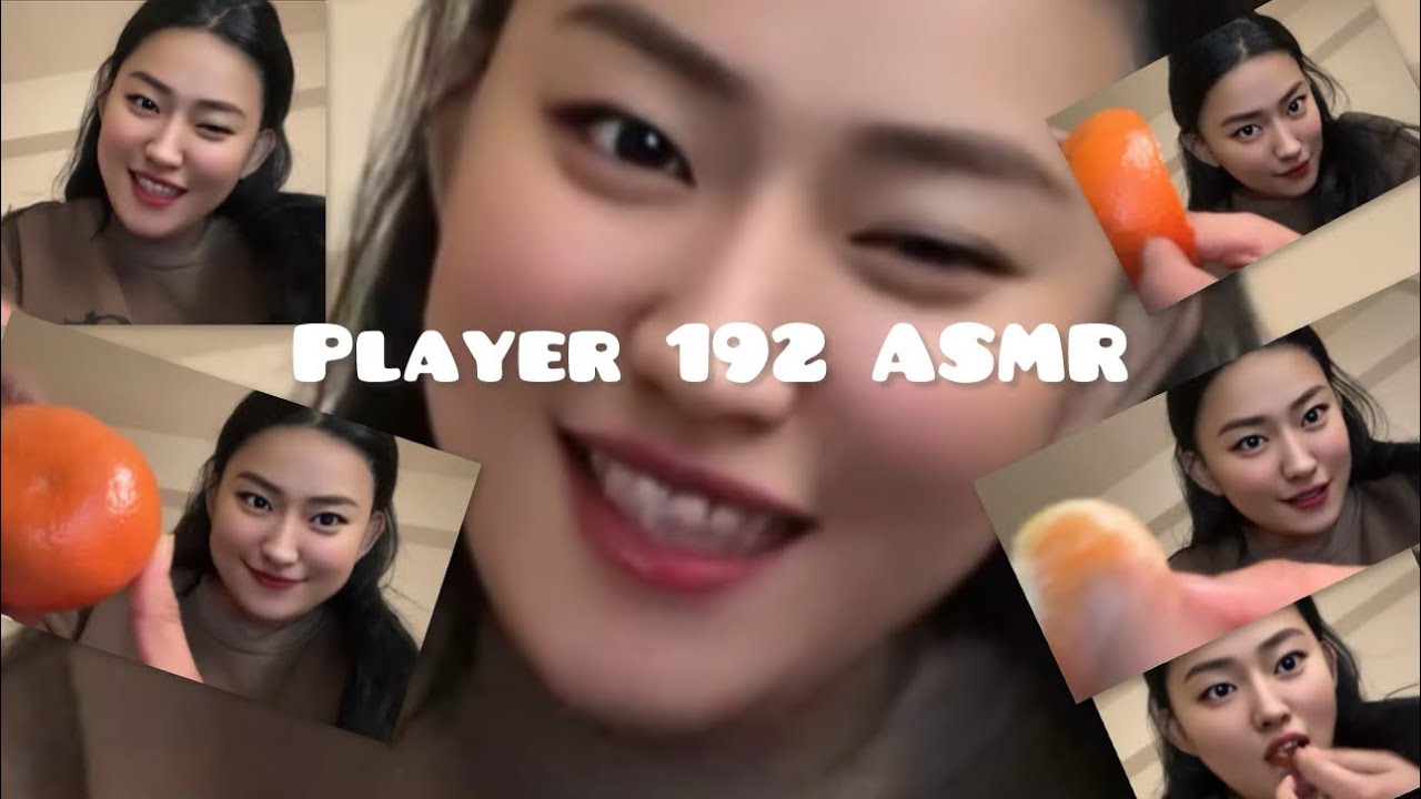 ASMR Player 196 🫶🏻 Orange Peeling Off 🍊 #asmr #asmrsounds #player196 #squidgame - YouTube