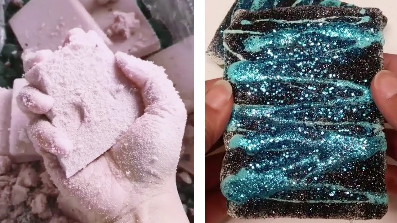 Floral Foam ASMR | Crumble Foam | Cutting Foam | Relaxing and ...