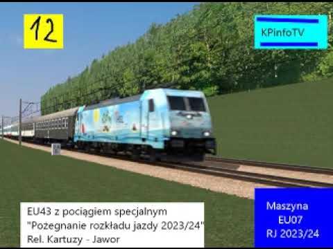 Maszyna EU07: RJ 2023/2024 #185-ost. - Wydanie Specjalne - Koniec Rozkład Jazdu 2023/2024 - YouTube