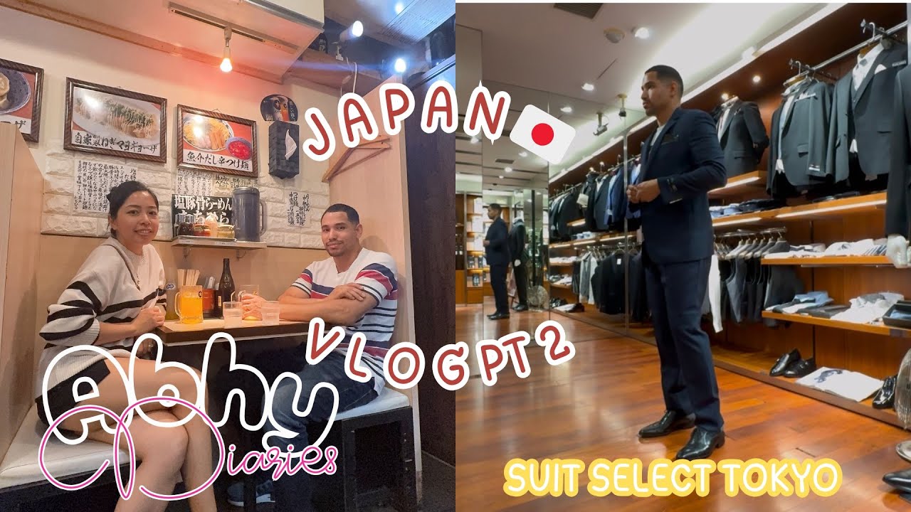 Abhy Diaries • Japan Vlog Pt 2 • Where to buy the best suits in Tokyo ...