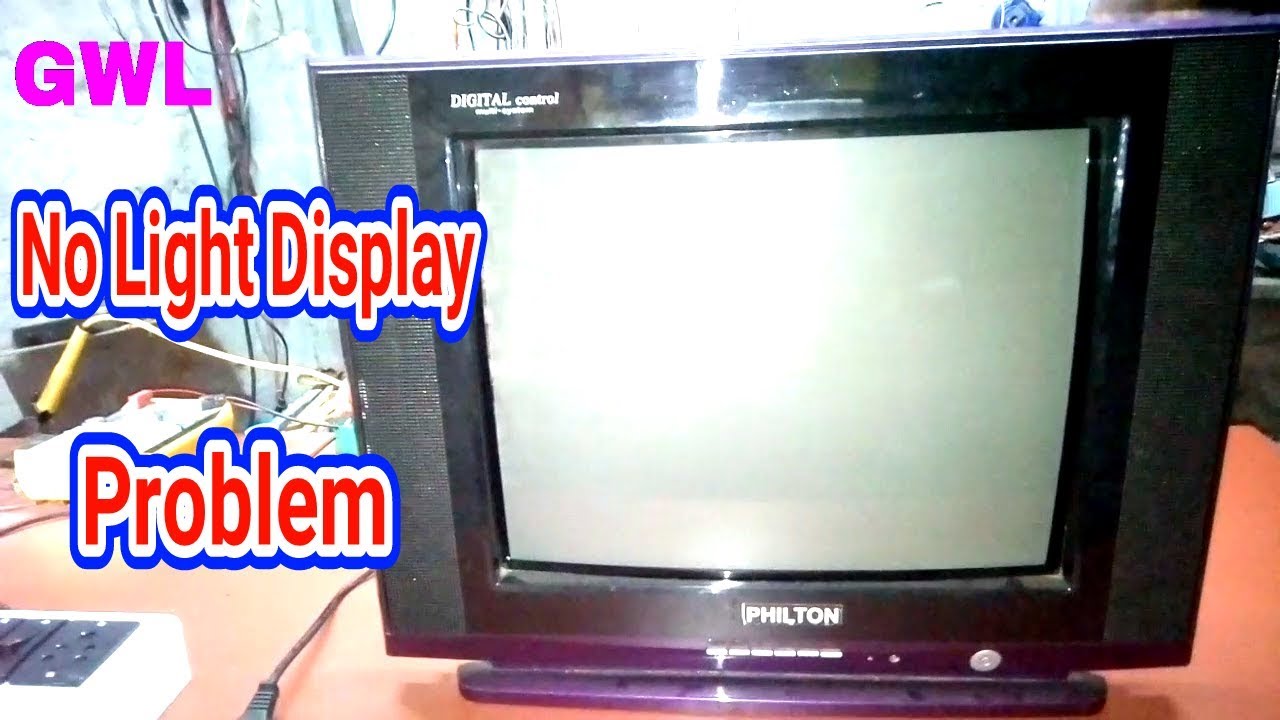 No Light Display Problem But TV On, TV Fault Repair. - YouTube