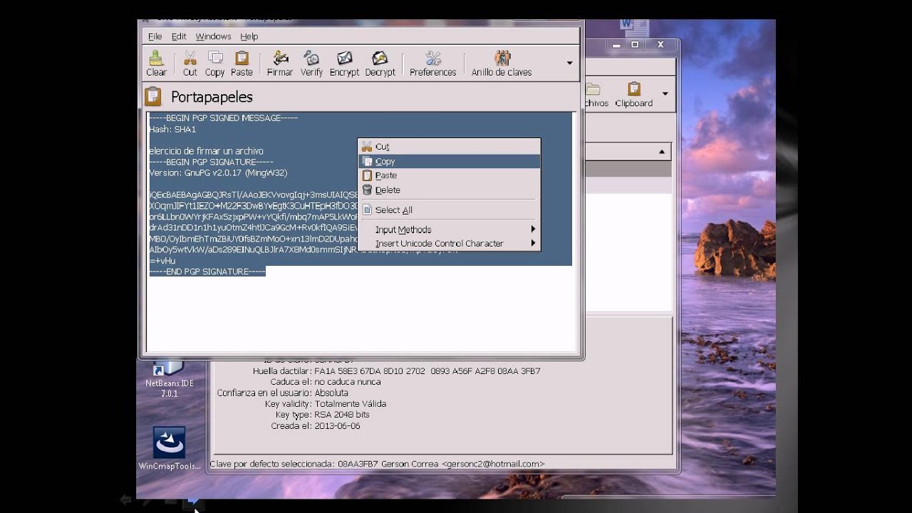 Criptografia Gpg4win 2 Pptx Youtube