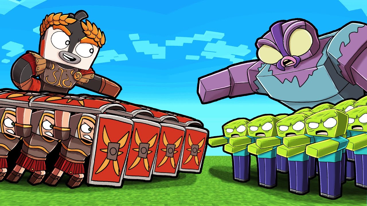 Roman Empire vs Zombie Apocalypse MAP WARS! (Minecraft) - YouTube