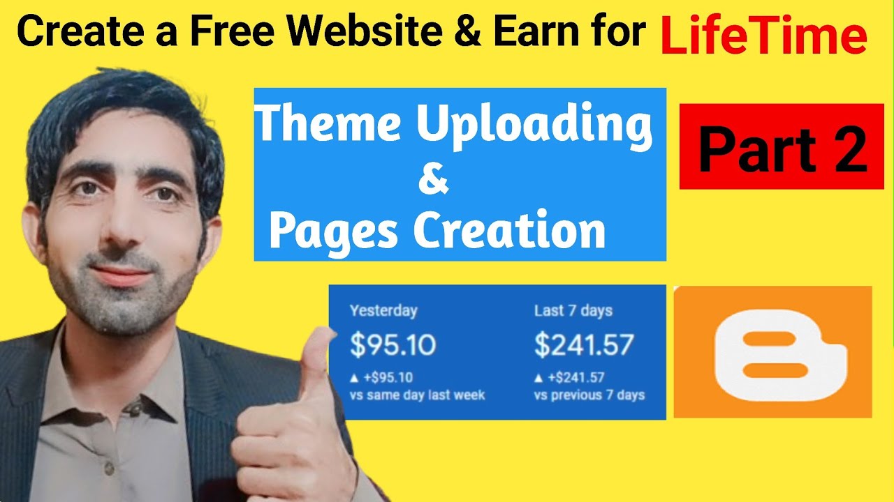 How to upload Theme on blogger Web & Important pages creation for ...