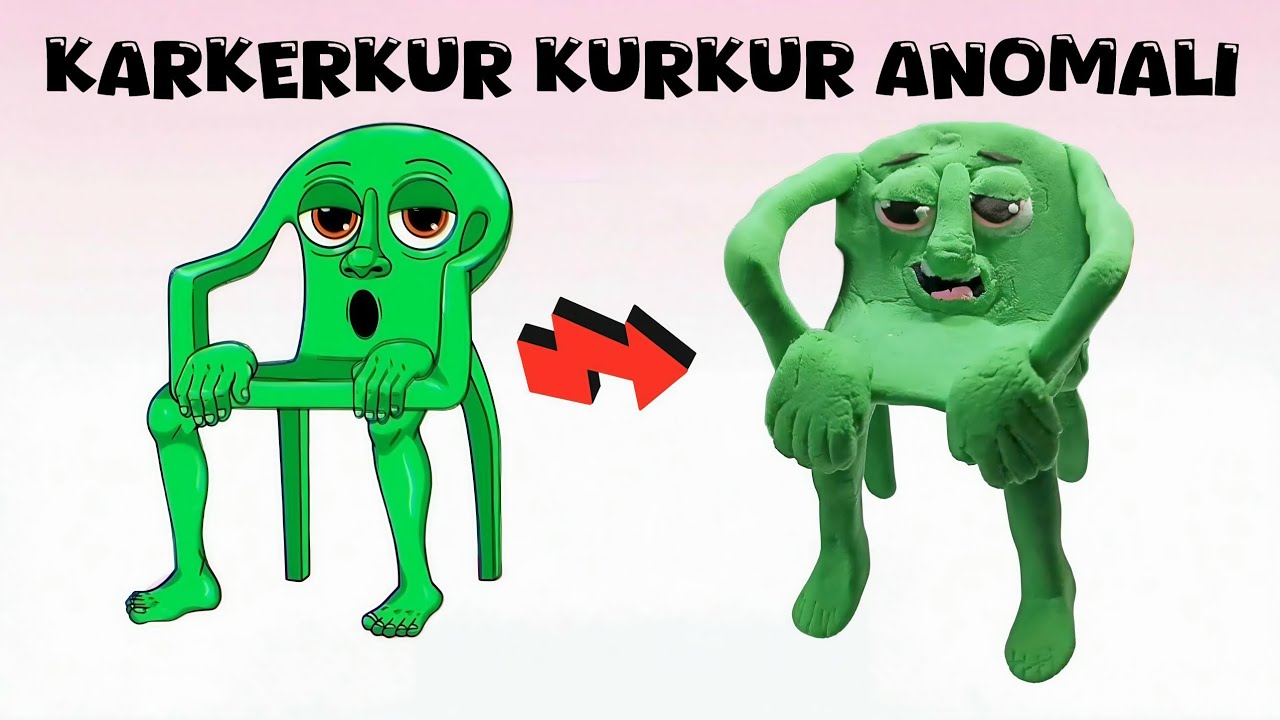 DIY making karkerkur kurkur🪑brainrot meme with clay - YouTube