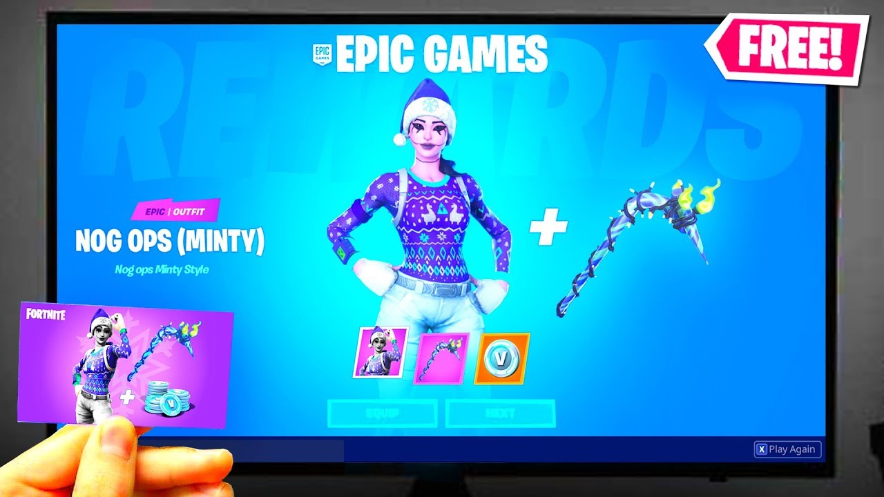 *NEW* Free "Merry Mint Axe and Minty Ops Outfit" in Fortnite ...