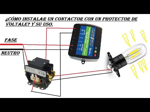 ¿Cómo instalar un contactor con un protector de voltaje y cómo funciona ...