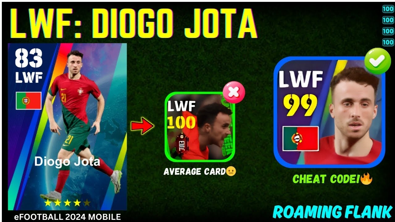 DIOGO JOTA Best Training Guide..!🔥💯 | Jota Efootball 24 | Efootball 2024 Mobile - YouTube