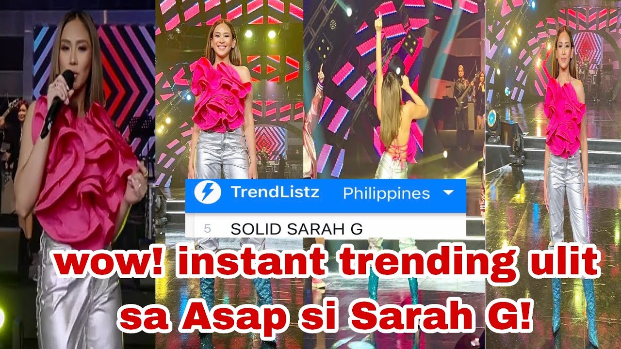 wow! solid Trending pala sa opening ng Sarah G. Specials sa Asap si Sarah Geronimo!!! - YouTube