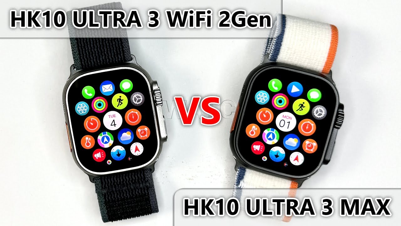HK10 Ultra 3 WiFi 2 Gen vs HK10 Ultra 3 Max SmartWatch - Full ...