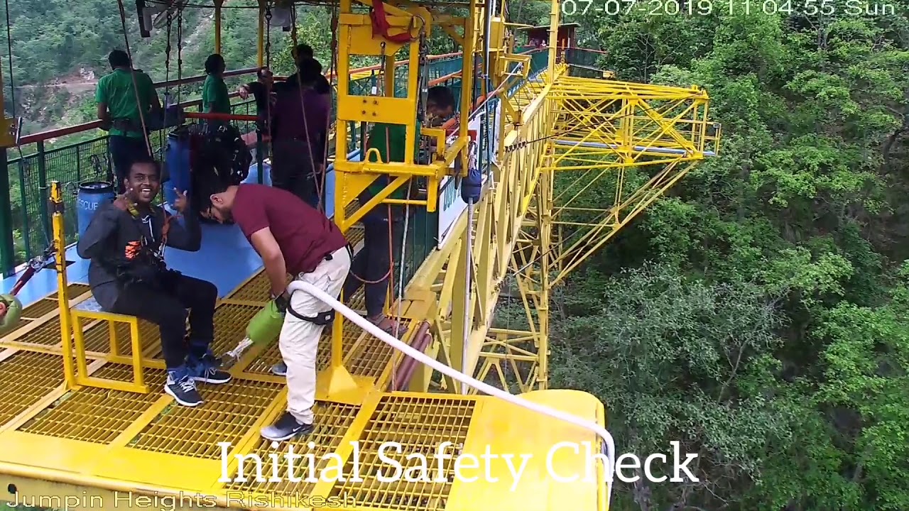 My First Bungee Jump || Rishikesh || India || Jumpin Heights ...