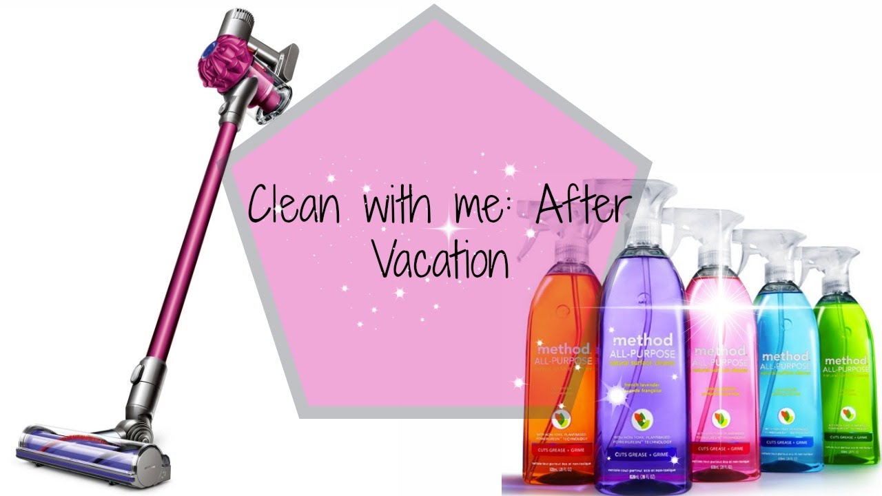 CLEAN WITH ME // speed cleaning after vacation - YouTube