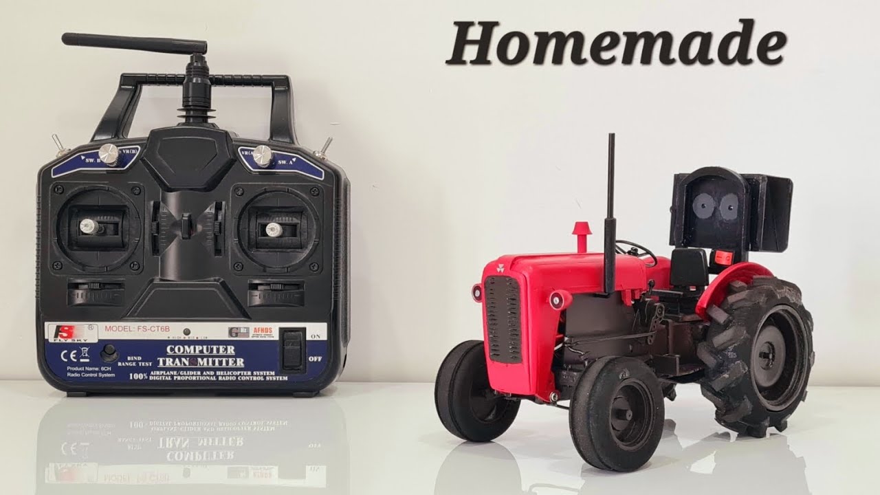 How to make mini Rc tractor... miniature model - YouTube