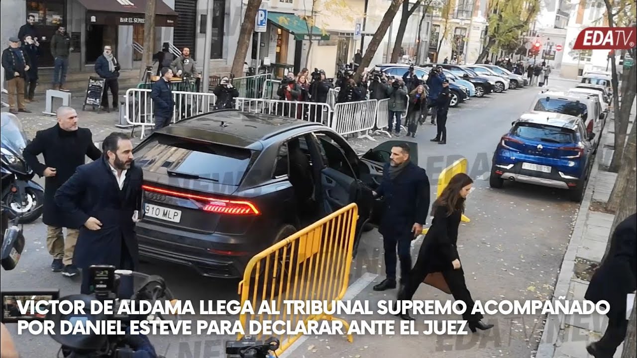 Víctor de Aldama llega al Tribunal Supremo ACOMPAÑADO por Daniel Esteve ...