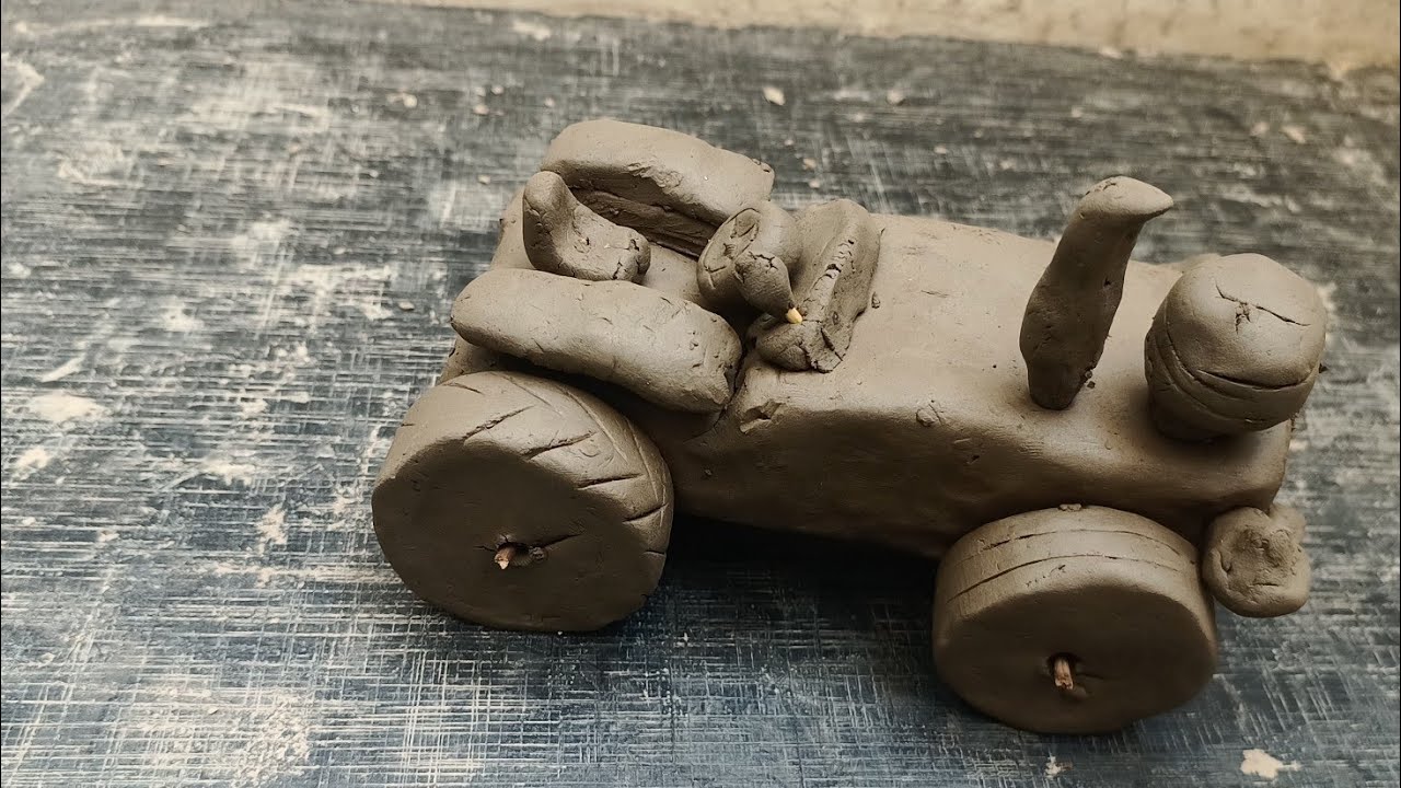 Tractor making process step by step with clay| Toys clay - YouTube