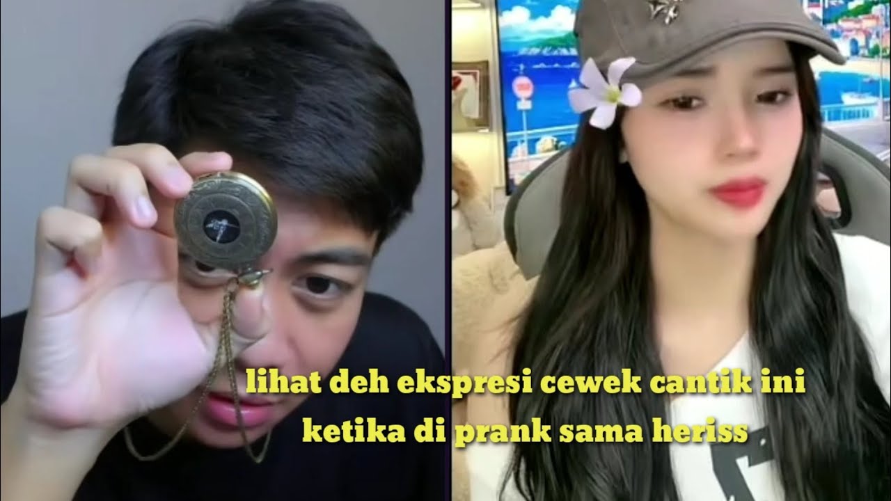 lihat deh ekspresi cewek cantik ini ketika di prank sama heriss - YouTube