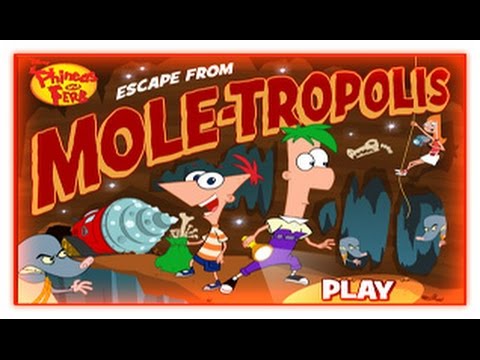 Phineas and Ferb - Escape From Mole-tropolis [ Full Games ] - YouTube