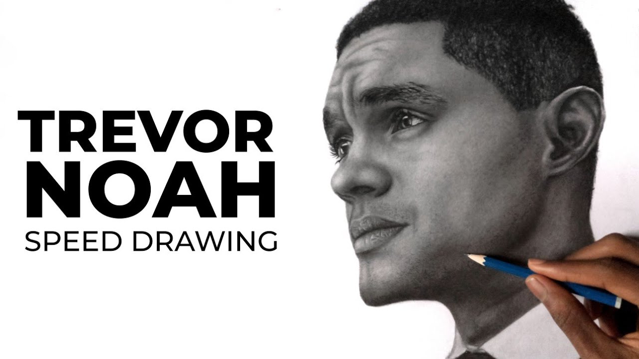 Trevor Noah Speed Drawing - YouTube