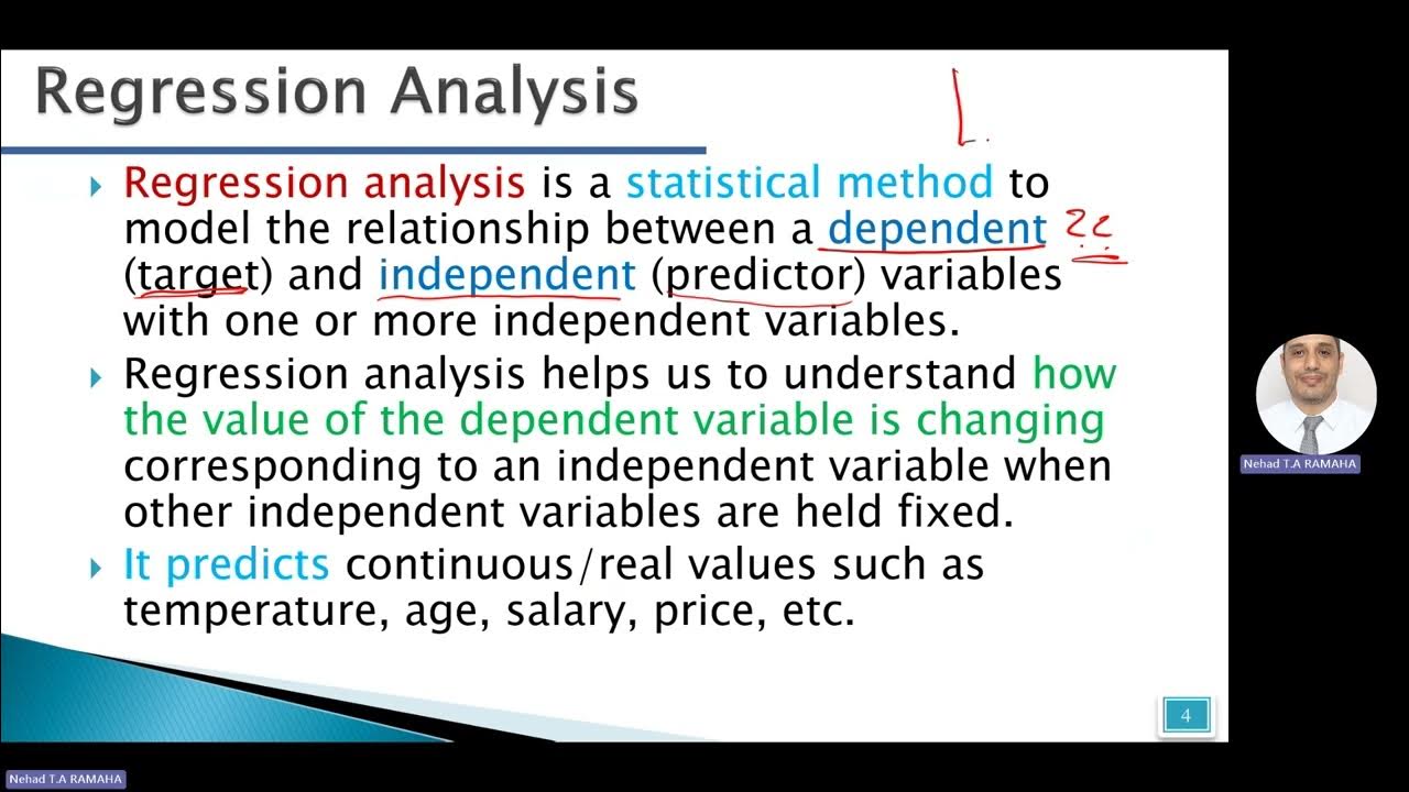 week8- Pattern Recognition(Regression and Linear Regression Analysis)- part1 - YouTube