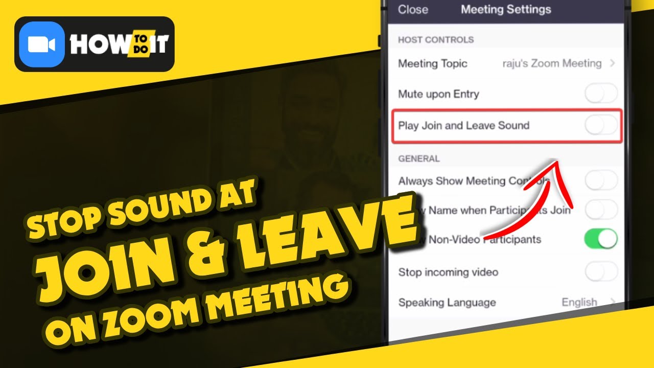 How to turn off play join and leave sound option on zoom 2024 | Skill ...