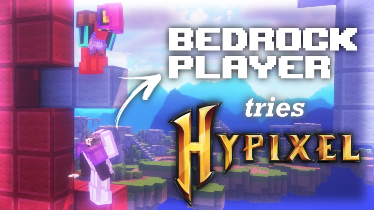hive bedrock noob plays hypixel - YouTube