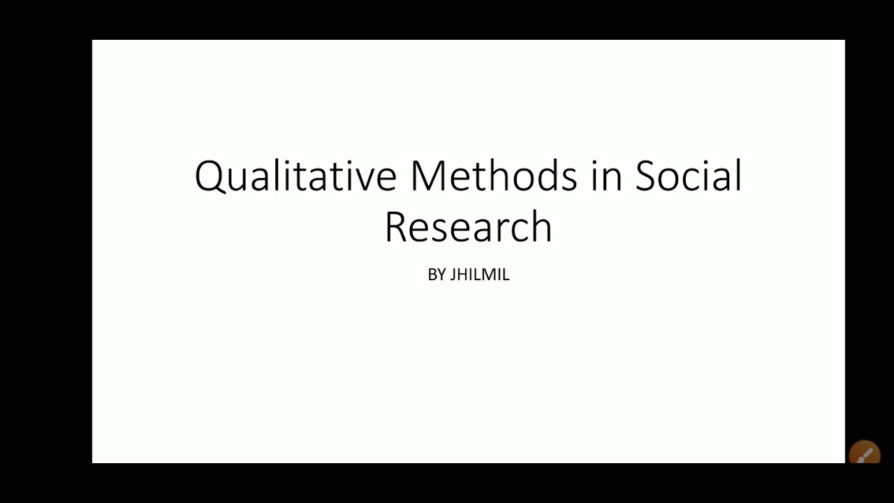 Qualitative Methods in Social Research - YouTube