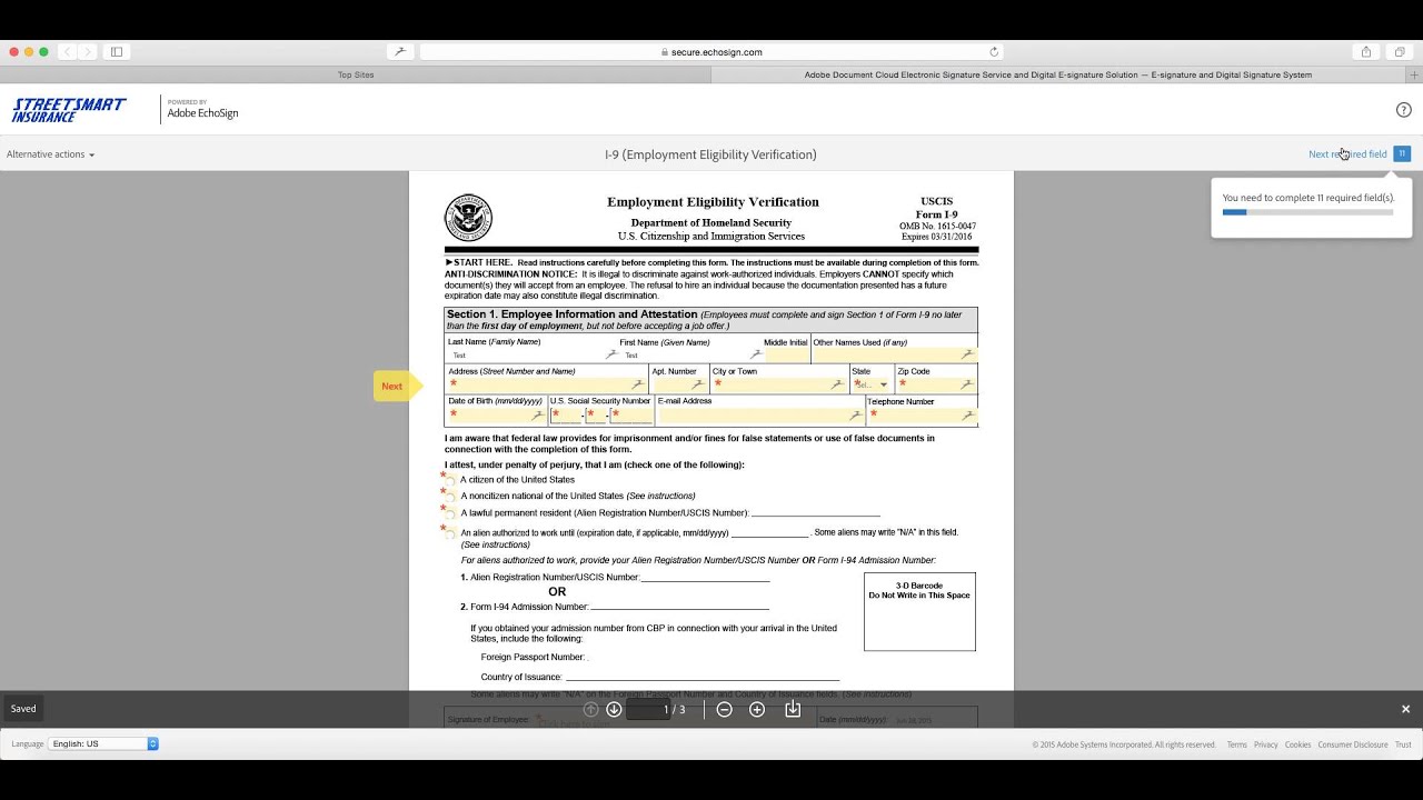 How to Sign documents using Echosign - YouTube