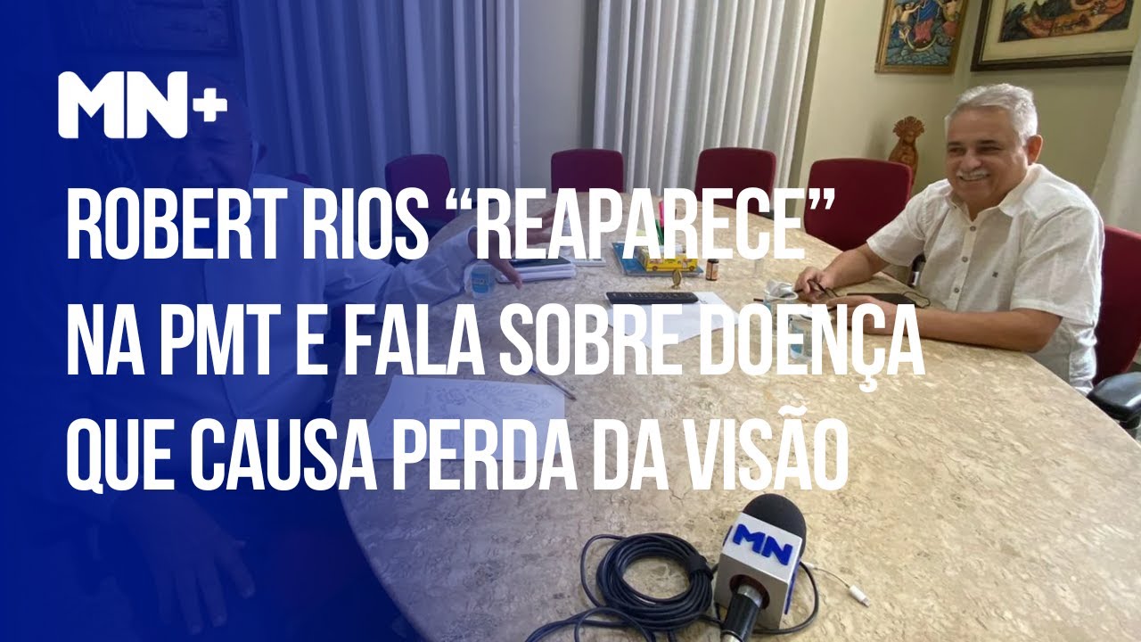 Robert Rios “reaparece” e fala sobre doença que causa perda da visão ...