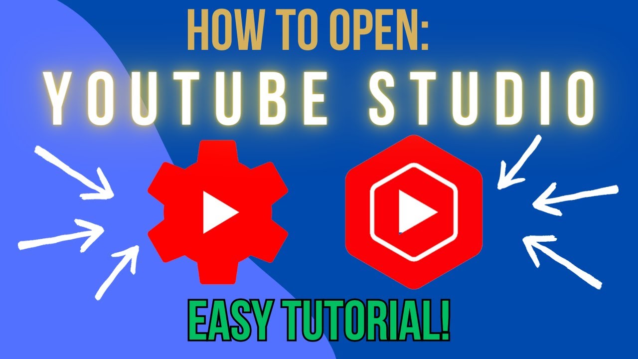 How to open Youtube Studio - Full 2023 Tutorial - YouTube