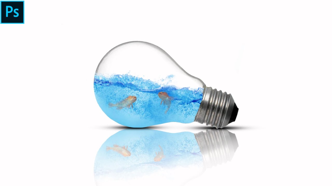 Photoshop Tutorial || Photo Manipulation || Water Splash In Bulb - YouTube