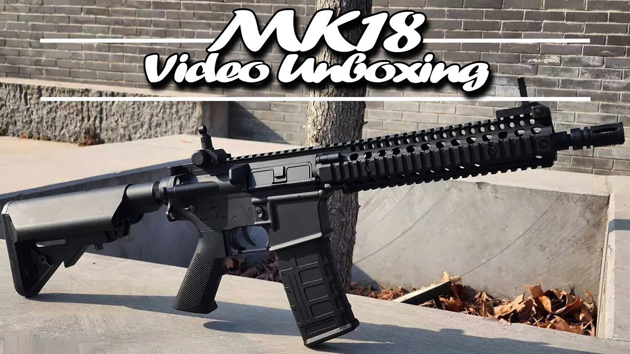 Realistic MK18 Gel ball blaster Toy gun Video Unboxing and testing ...