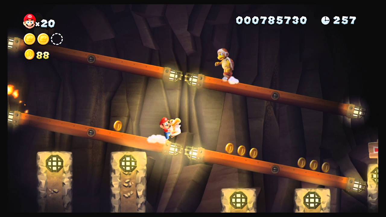 E24K's New Super Mario Bros. U - Layer-Cake Desert-3 [Fire Snake Cavern ...