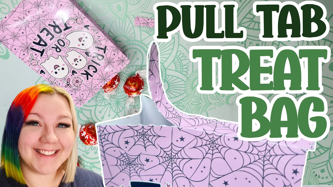 Easy Pull-Tab Treat Bag Craft | Cricut Tutorial - YouTube