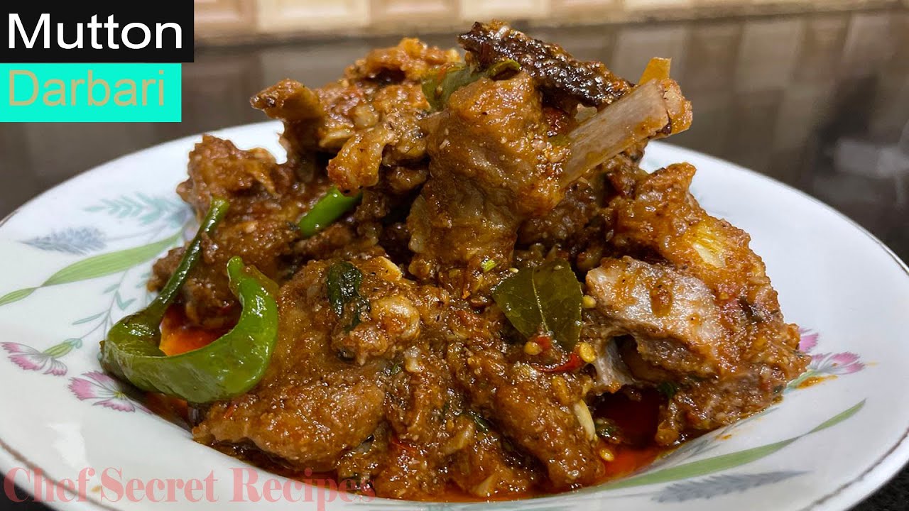 Special Mutton Darbari Recipe | Dhaba Style Mutton Curry Recipe By Chef ...