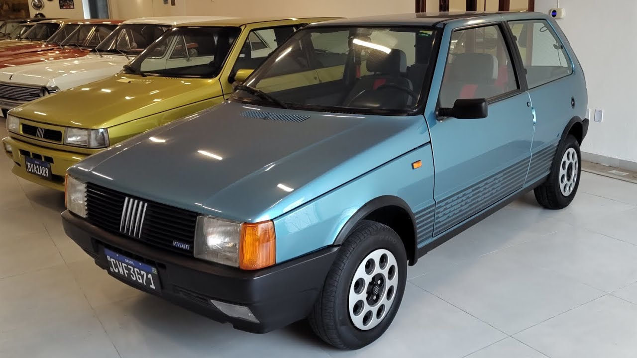 Fiat Uno 1.5R 1988 azul Itapema - e como se comprava carro naquela época - YouTube