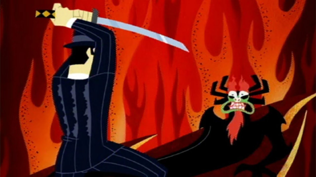 Samurai Jack vs Aku (Jack and the Gangsters) - YouTube