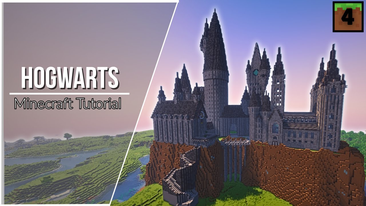 How to Build Hogwarts in Minecraft – Tutorial Part 4 - YouTube