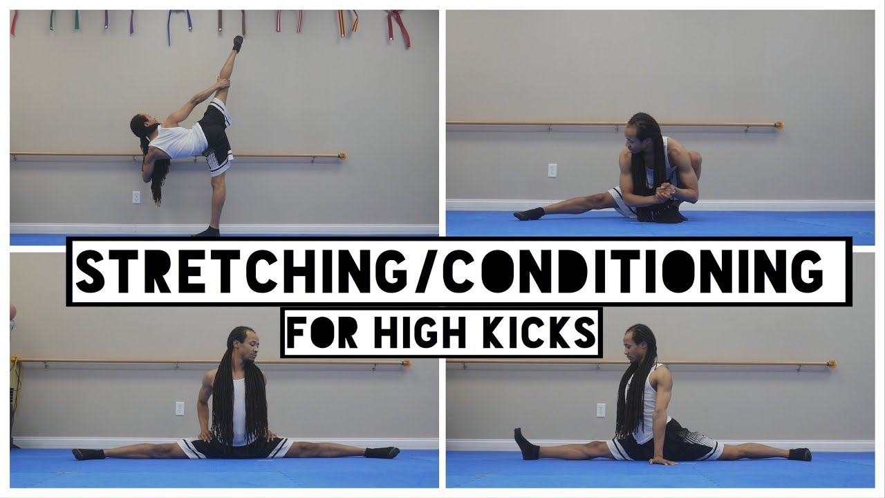 Martial Arts Stretching/Conditioning for High Kicks (Middle Splits ...