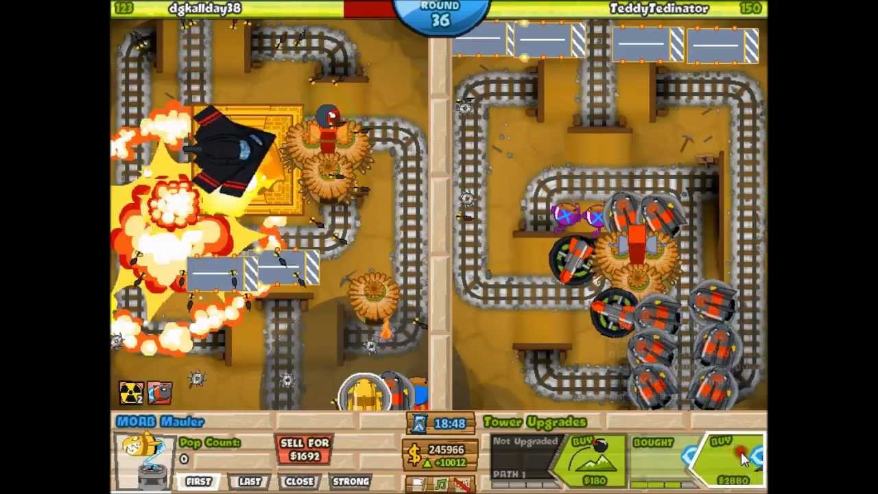 Bloons TD Battles - Multiplayer Quick Matches #32 Temple Of The Monkey ...