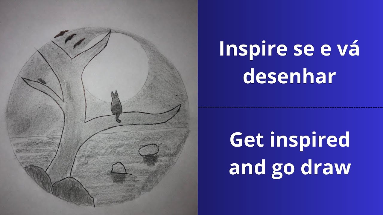 desenho simples de natureza - simple drawing nature - YouTube