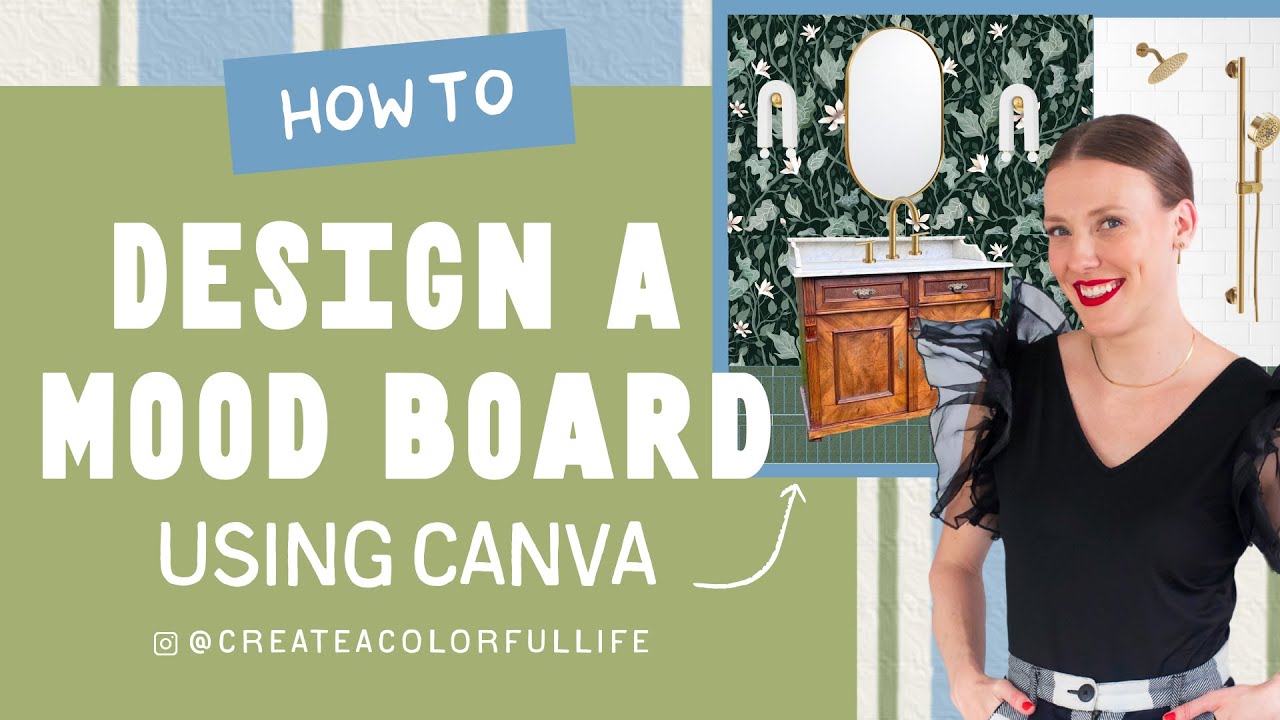 How to Design a Mood Board Using Canva - YouTube